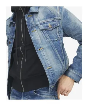 Alexander McQueen Faded-effect Denim Jacket