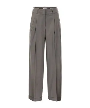 Peserico Pleated Twill Trousers