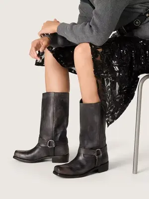 GOLDEN GOOSE Square-toe Biker Boots