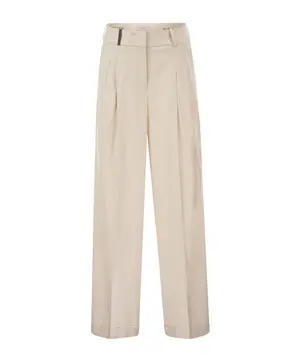 Peserico Pleated Wide-leg Trousers - No