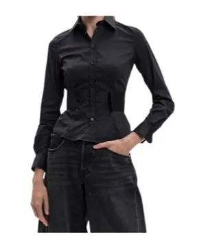 Vetements Fitted Elastic-waist Shirt