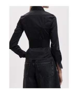 Vetements Fitted Elastic-waist Shirt