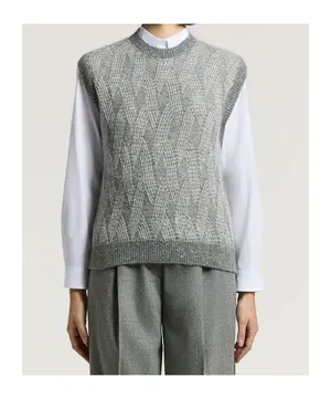 Peserico Wool, Alpaca And Mohair Vest