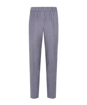 Peserico Elastic-waist Casual Trousers - Eclipse Gray