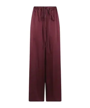 ANN DEMEULEMEESTER Elastic-waist Casual Trousers - Red