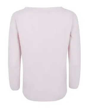 Fabiana Filippi Lurex Boatneck Knitted Sweater - Pink