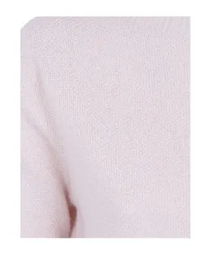Fabiana Filippi Lurex Boatneck Knitted Sweater - Pink