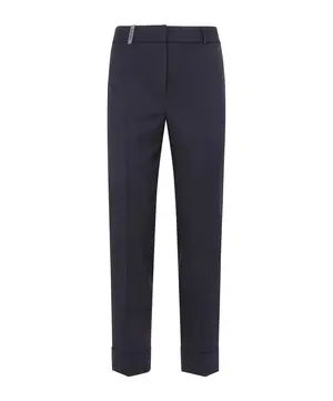 Peserico Casual Trousers With Belt Loops - Black