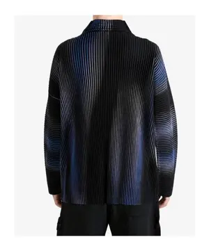 Issey Miyake Blend Of Lights Pleated Top - Blue