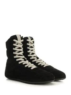 Rick Owens Quilted Chevron High-top Sneakers