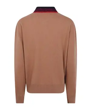 N.21 Long-sleeve Knitted Polo Shirt