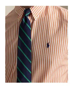 Polo Ralph Lauren Striped Long-sleeve Shirt - Orange