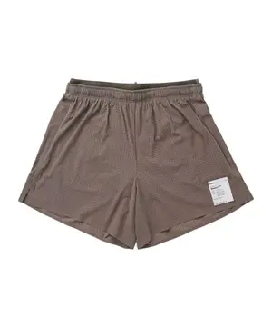 Satisfy Space-o 5 Mesh Performance Shorts - Brown