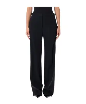 Stella McCartney Wide-leg Casual Trousers - Black