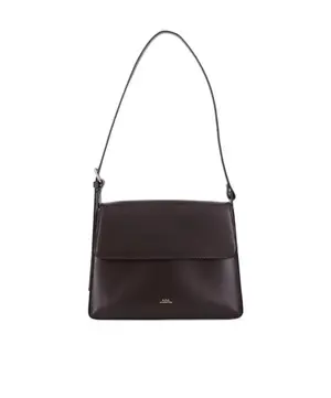 A.p.c. Flap Shoulder Bag - Brown