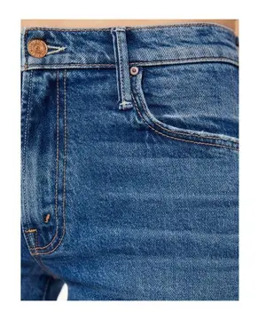 MOTHER The Mid Rise Maven Flood Wide-leg Jeans - Medium Blue