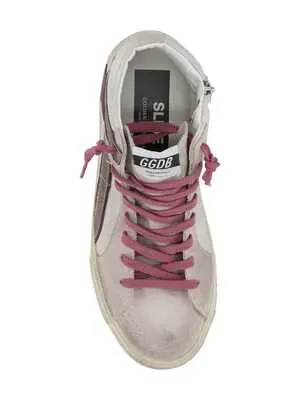 GOLDEN GOOSE Slide Shimmer High-top Sneakers