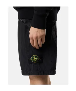 Stone Island Logo Patch Elasticated Waistband Shorts