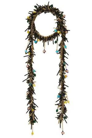 Dries Van Noten Beaded Scarf Necklace - Multi