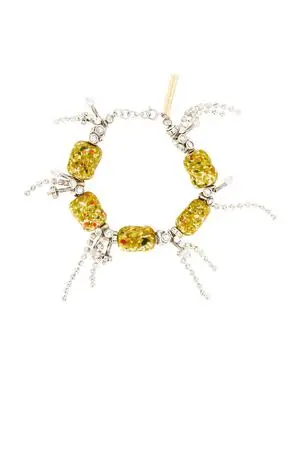 Dries Van Noten Handmade Strass Fringed Bracelet