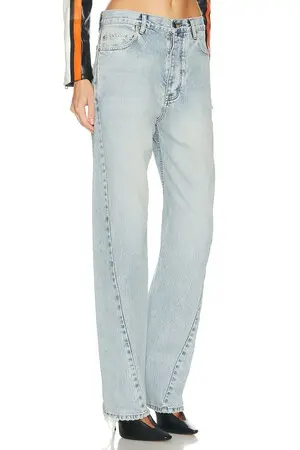 Balenciaga Twisted Seam Wide Leg Jeans