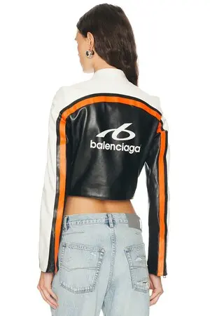Balenciaga Cropped Biker Jacket