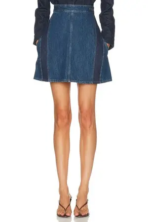Givenchy Mini Cocoon Denim Skirt - Medium Blue