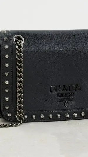 Shopbop Prada Calf Leather Chain Shoulder Bag