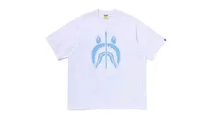 A BATHING APE Spray Shark Relaxed Fit T-shirt - White