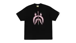 A BATHING APE Spray Shark Relaxed Fit T-shirt - Black