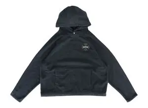 Chrome Hearts Cross Patch Fleece Hoodie - Black