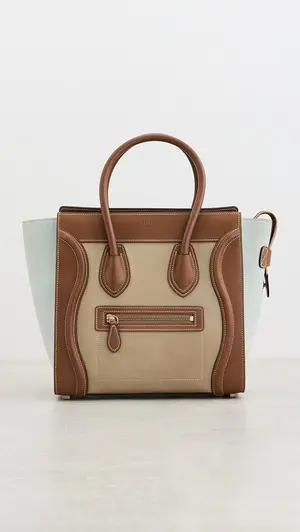 Shopbop Celine Luggage Calf Leather Micro Handbag - Neutral