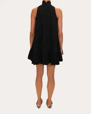 Azeeza Alcott Poplin Trapeze Mini Dress