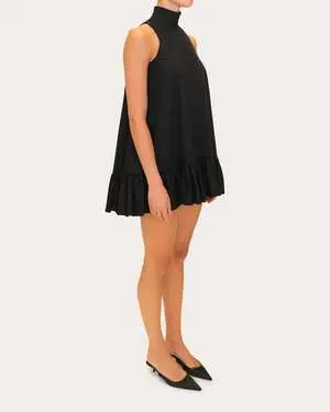 Azeeza Alcott Poplin Trapeze Mini Dress