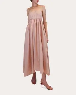 Azeeza Rachel Poplin Empire Midi Dress