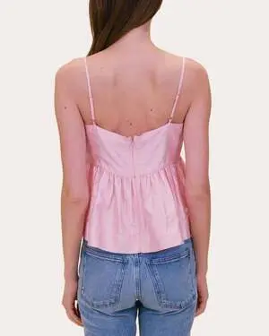 Azeeza Rachel Taffeta Empire-waist Top