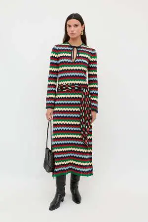 Rixo Lucila Retro Chevron Regular - Multi