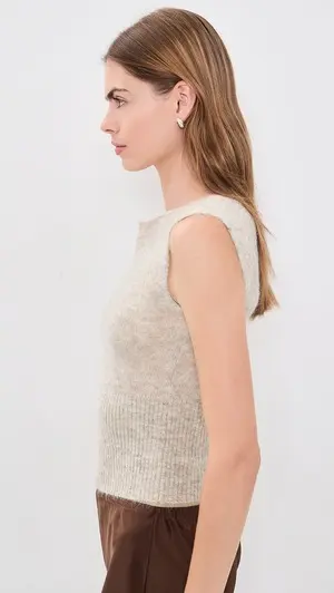 REFORMATION Rhiannon Sheer Alpaca Sweater Top