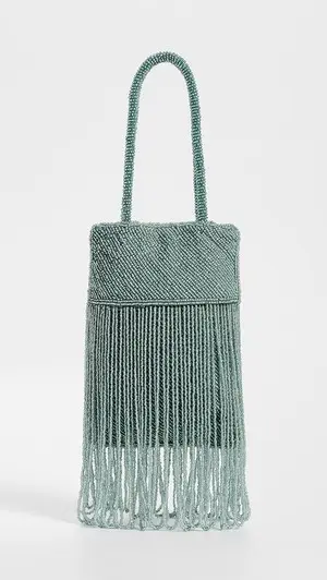 REFORMATION Valentina Mini Beaded Hand Bag