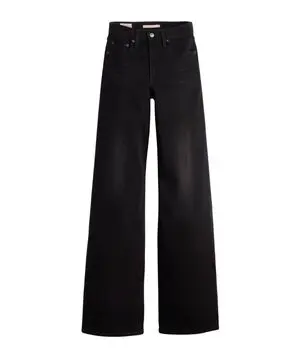 LEVI'S 728 High-rise Wide-leg Jeans - Worn Midnight
