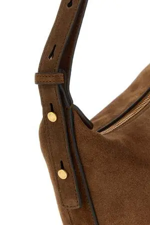 TOD'S Brown Suede Mini Shoulder Bag
