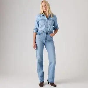 LEVI'S Ribcage Straight Full Length Recrafted Jeans - Just One Please