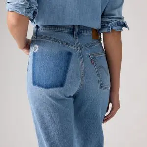 LEVI'S Ribcage Straight Full Length Jeans