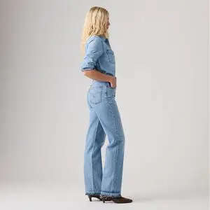 LEVI'S Ribcage Straight Full Length Jeans