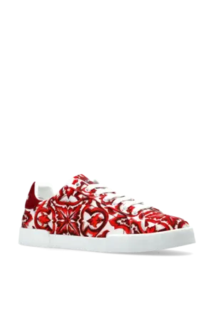 Dolce & Gabbana Portofino Floral Mosaic Sneakers