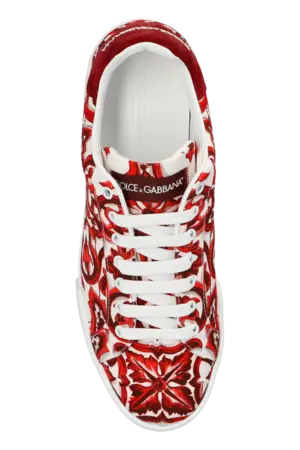 Dolce & Gabbana Portofino Floral Mosaic Sneakers