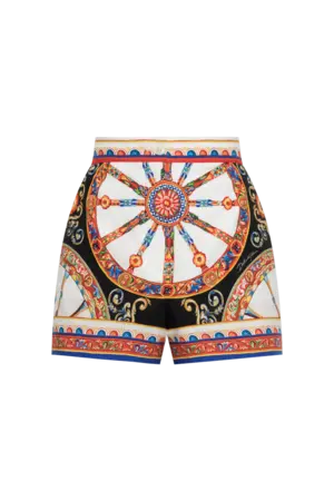 Dolce & Gabbana Shorts With "carretto" Print