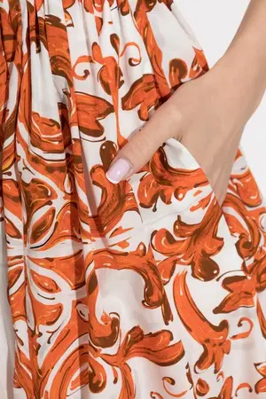 Dolce & Gabbana Maiolica Print Maxi Dress