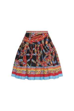 Dolce & Gabbana Skirt With 'carretto' Print