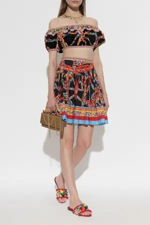 Dolce & Gabbana Skirt With 'carretto' Print